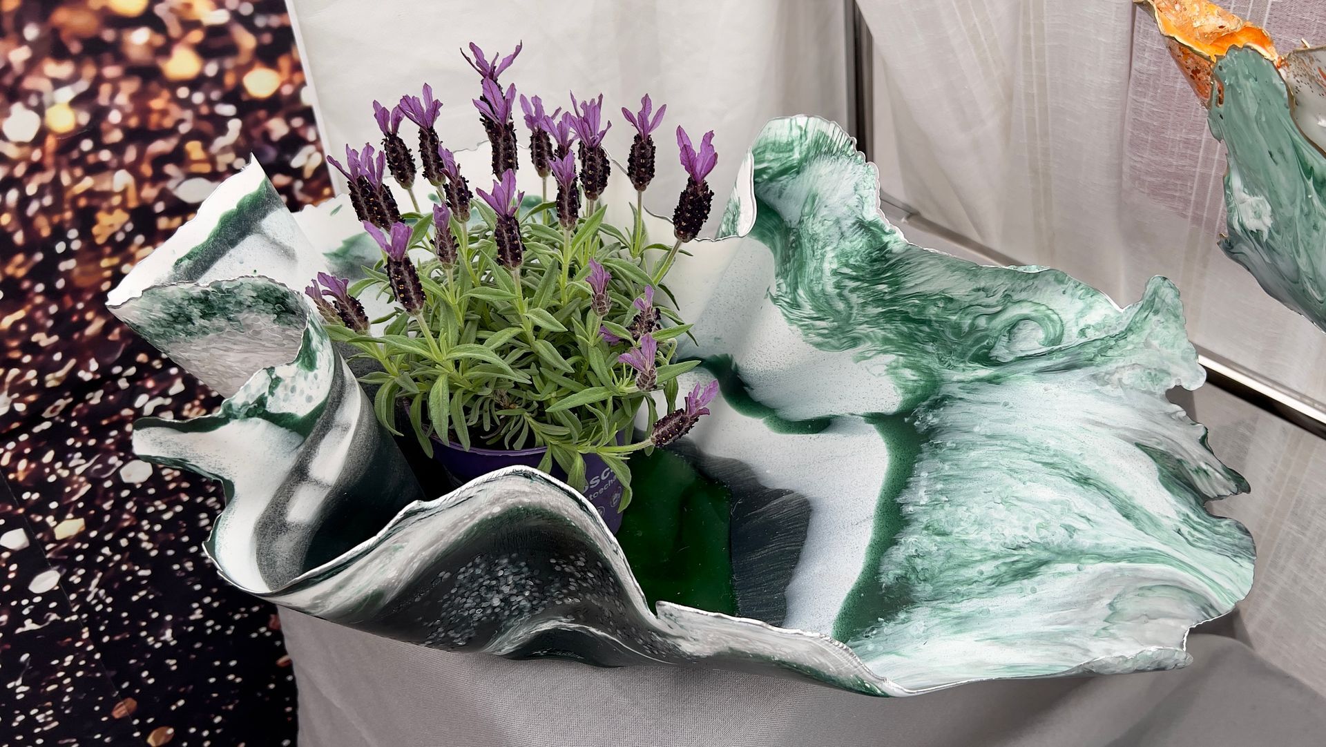 Handmade Resin Sculpture bowls, Candle, fruit or bathroom storage