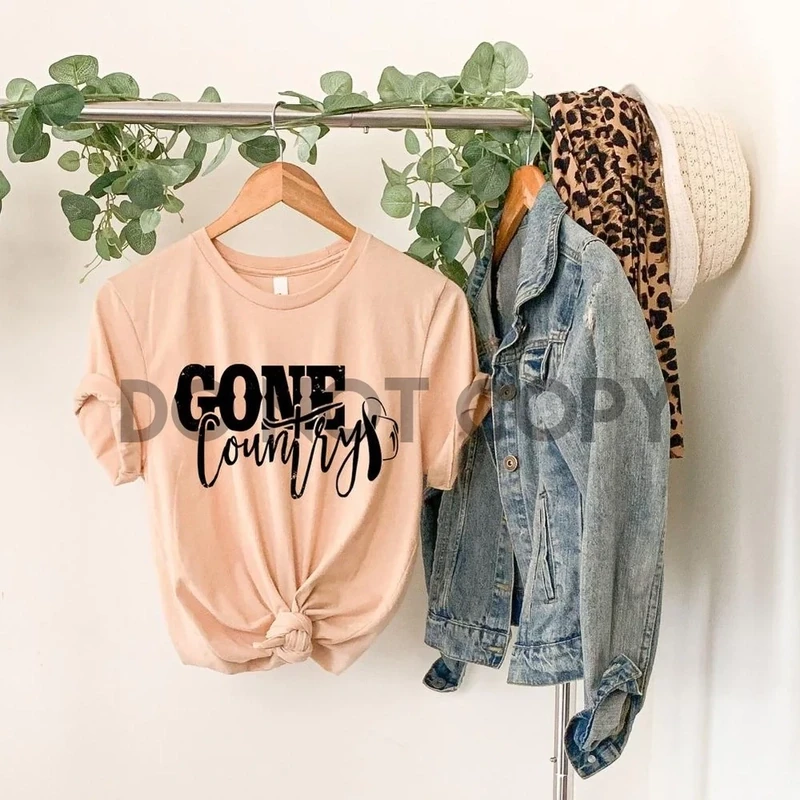 Gone Country Screen Print Transfer