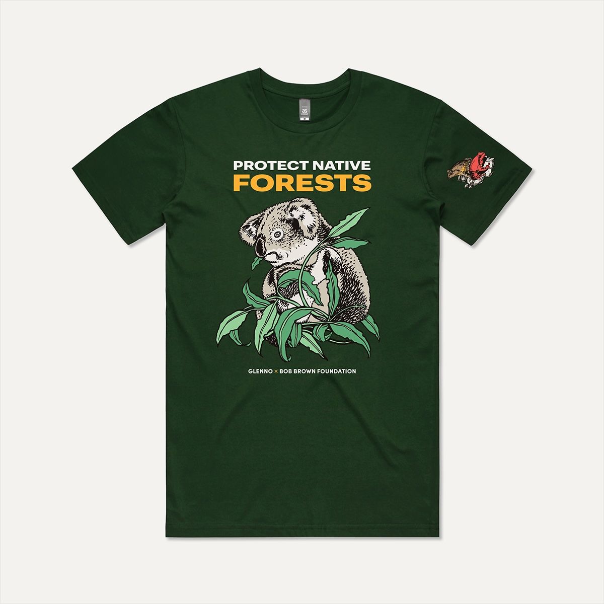 Protect Native Forests koala tee by Glenno – Shop – Bob Brown Foundation