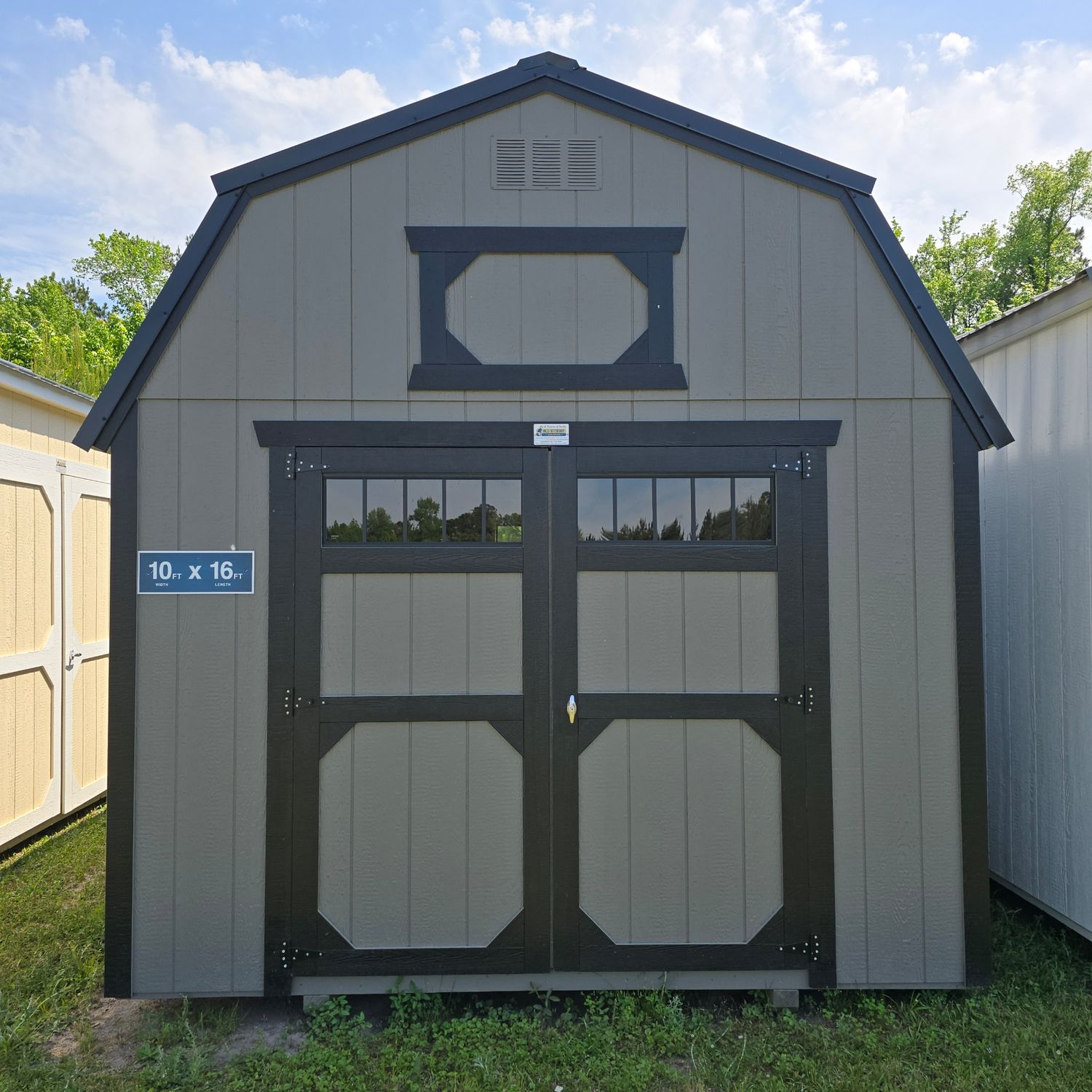 10x16 Lofted Barn-Front Entrance - Store - Backyard Barns and Beyond ...
