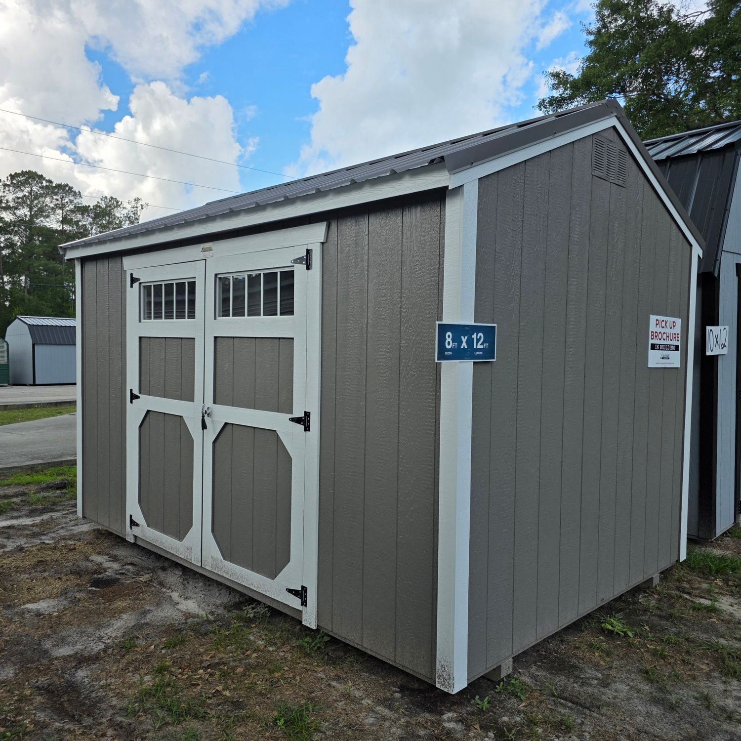08x12 Utility Shed-Side Entrance - Dog Kennels - Backyard Barns and ...