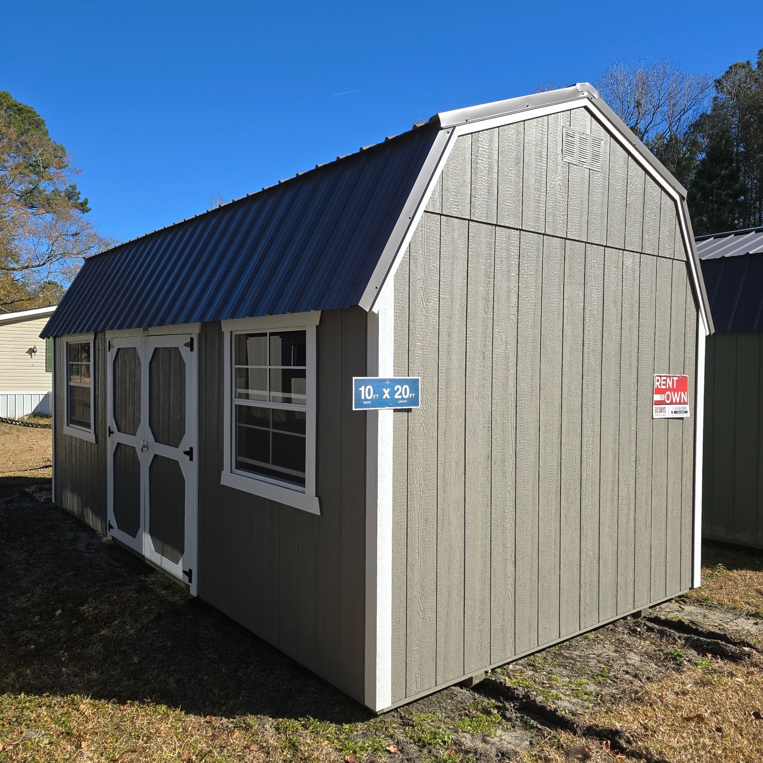 10x20 Lofted Barn-Side Entrance - Store - Backyard Barns and Beyond ...