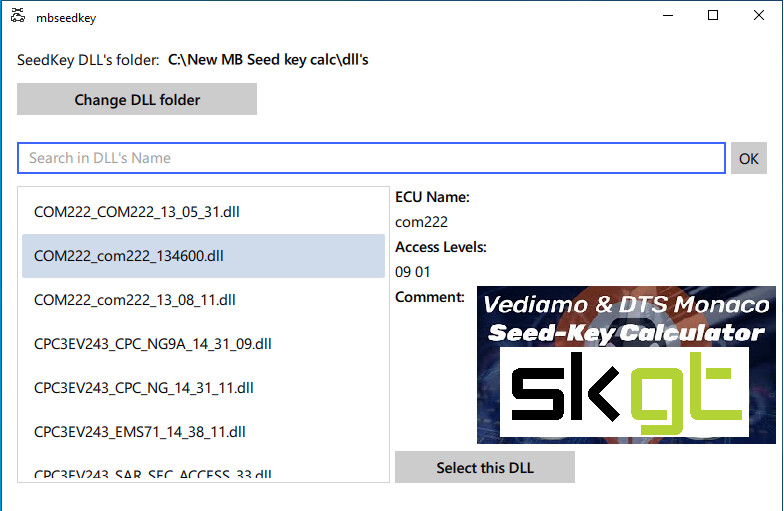 Vediamo Monaco Seed Key calculator generator UNLIMITED SKGT