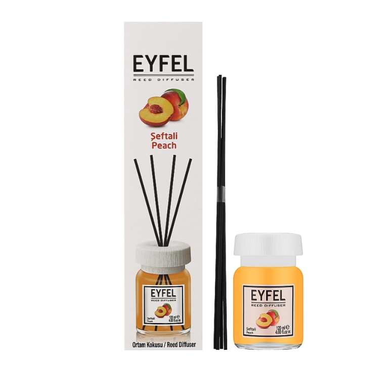 EYFEL Peach Reed Diffuser Set – 4.05 fl oz of Refreshing Fruity Bliss ...
