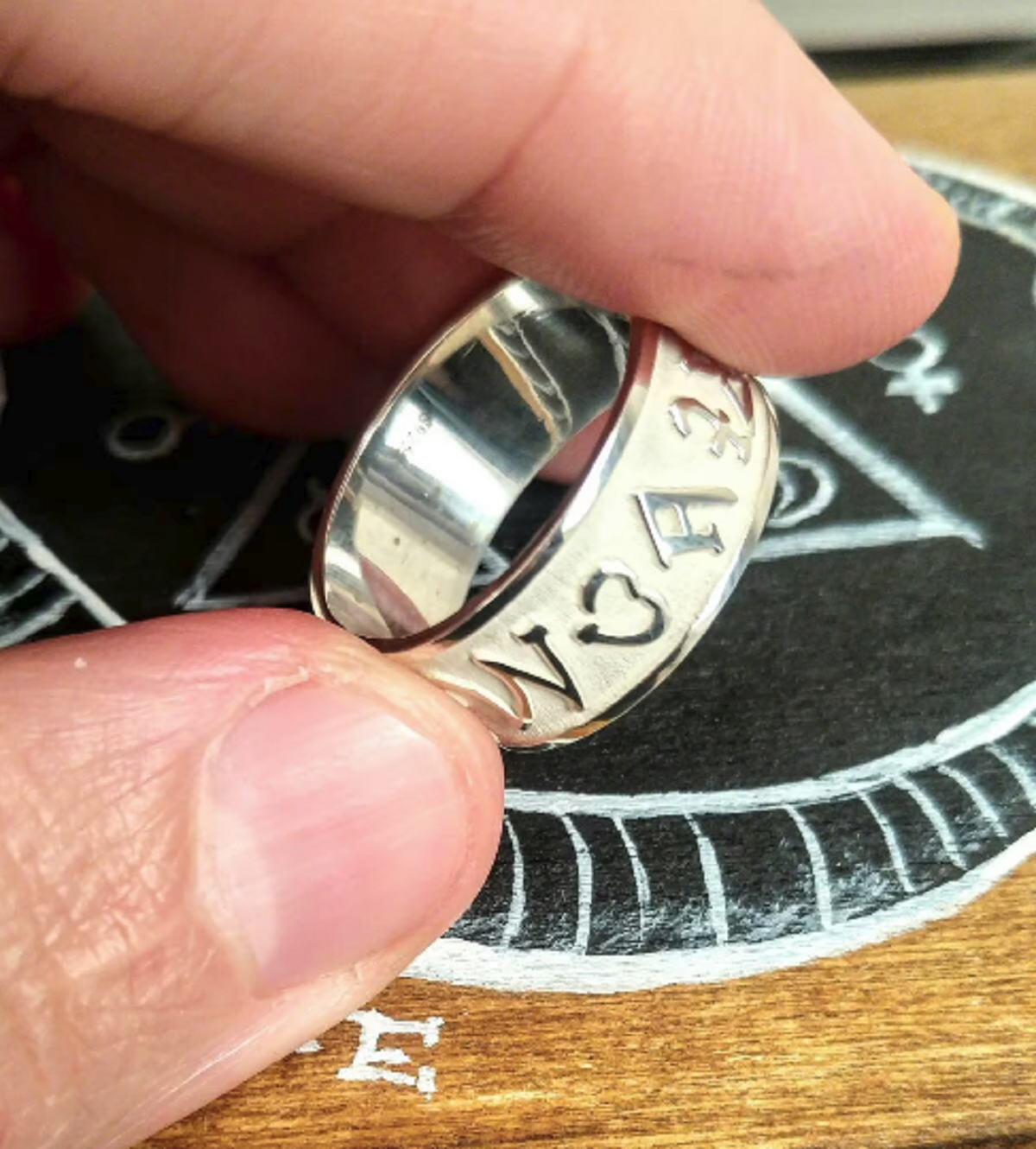 Alchemy Jupiter talisman ring witchcraft success amulet