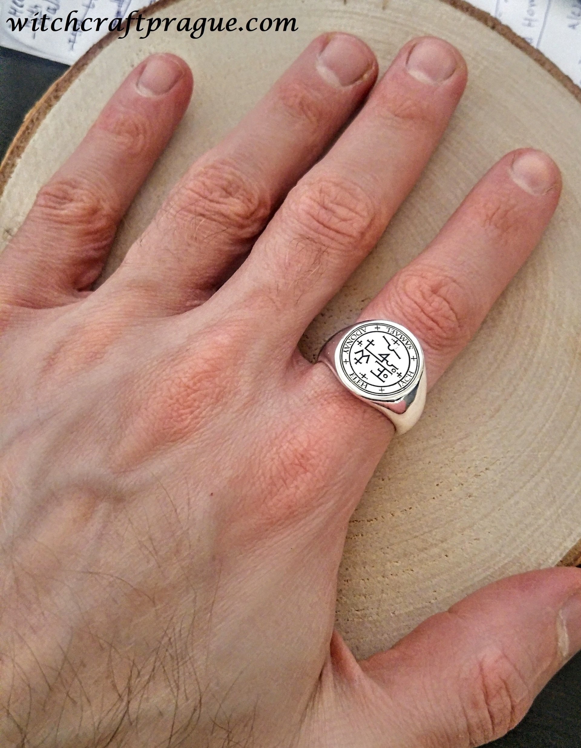Witchcraft archangel Samael seal ring alchemy amulet