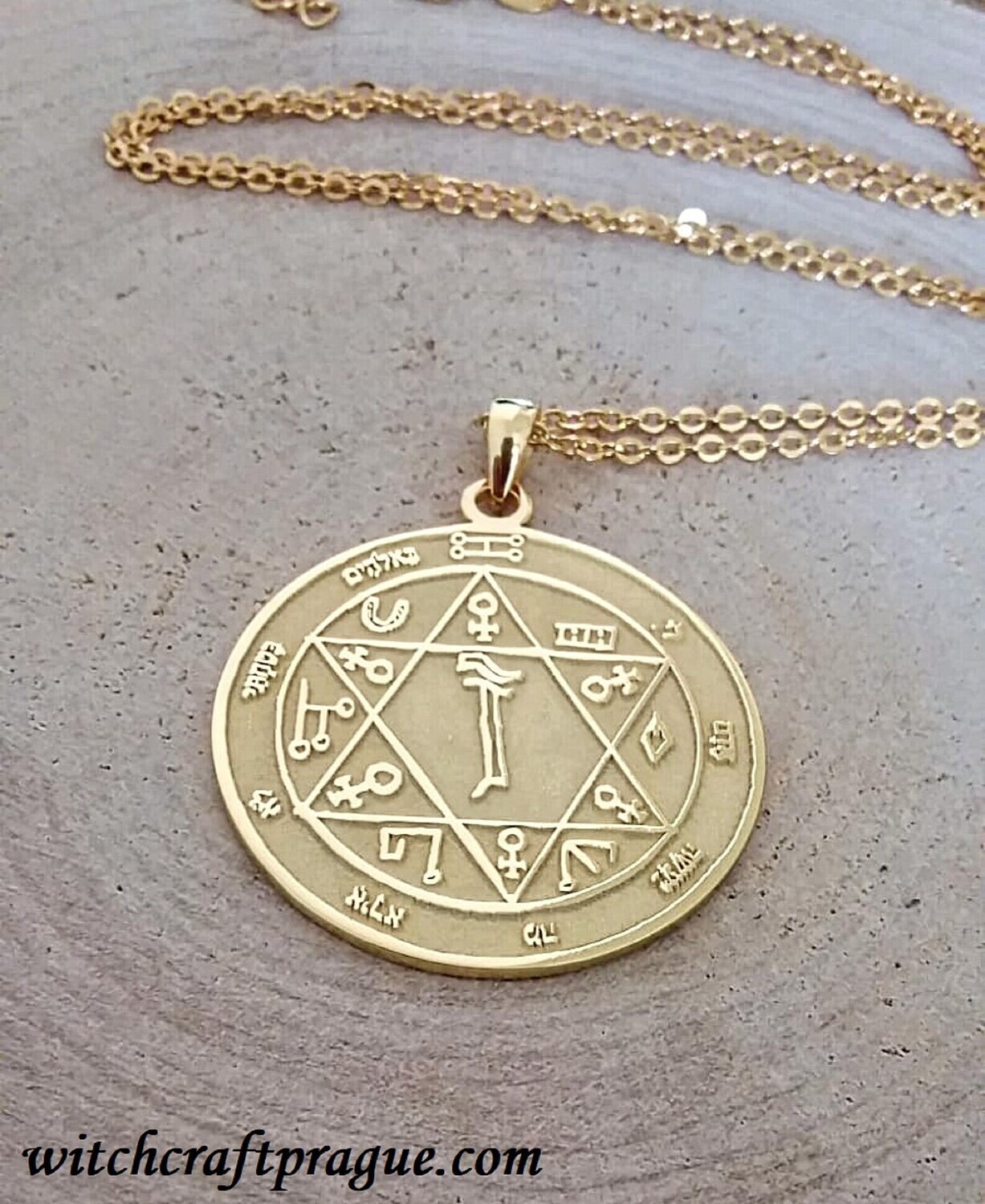 Seal of Solomon pentacle of Mars protection necklace amulet
