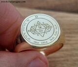 Fifth Pentacle of Jupiter Seal of Solomon ring