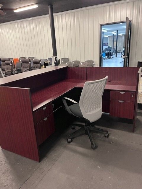 Mahogany Reception Desk