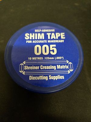 .001" Stainless Steel Self-Adhesive Shim Tape - 10 Meter Roll