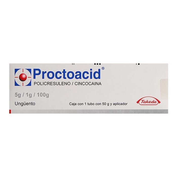 PROCTOACID CREAM Polycresulene, 5g~ 50gr - Hemorrhoidal cream