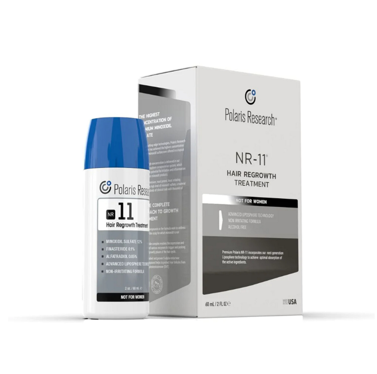 POLARIS RESEARCH NR 11 ~ 60ml ~ Minoxidyl Sulfate / Finasteride ...