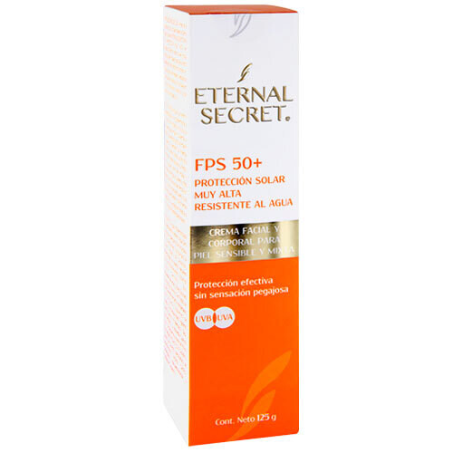 ETERNAL SECRET PROTECCION SOLAR FPS 50+ SUNBLOCK SPF50+ WATERPROOF 125g