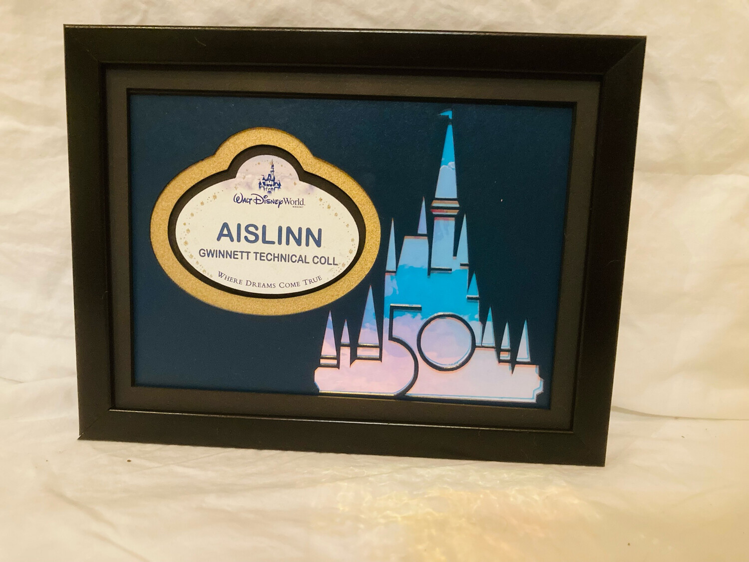 50th Anniversary Name Tag Display Frame