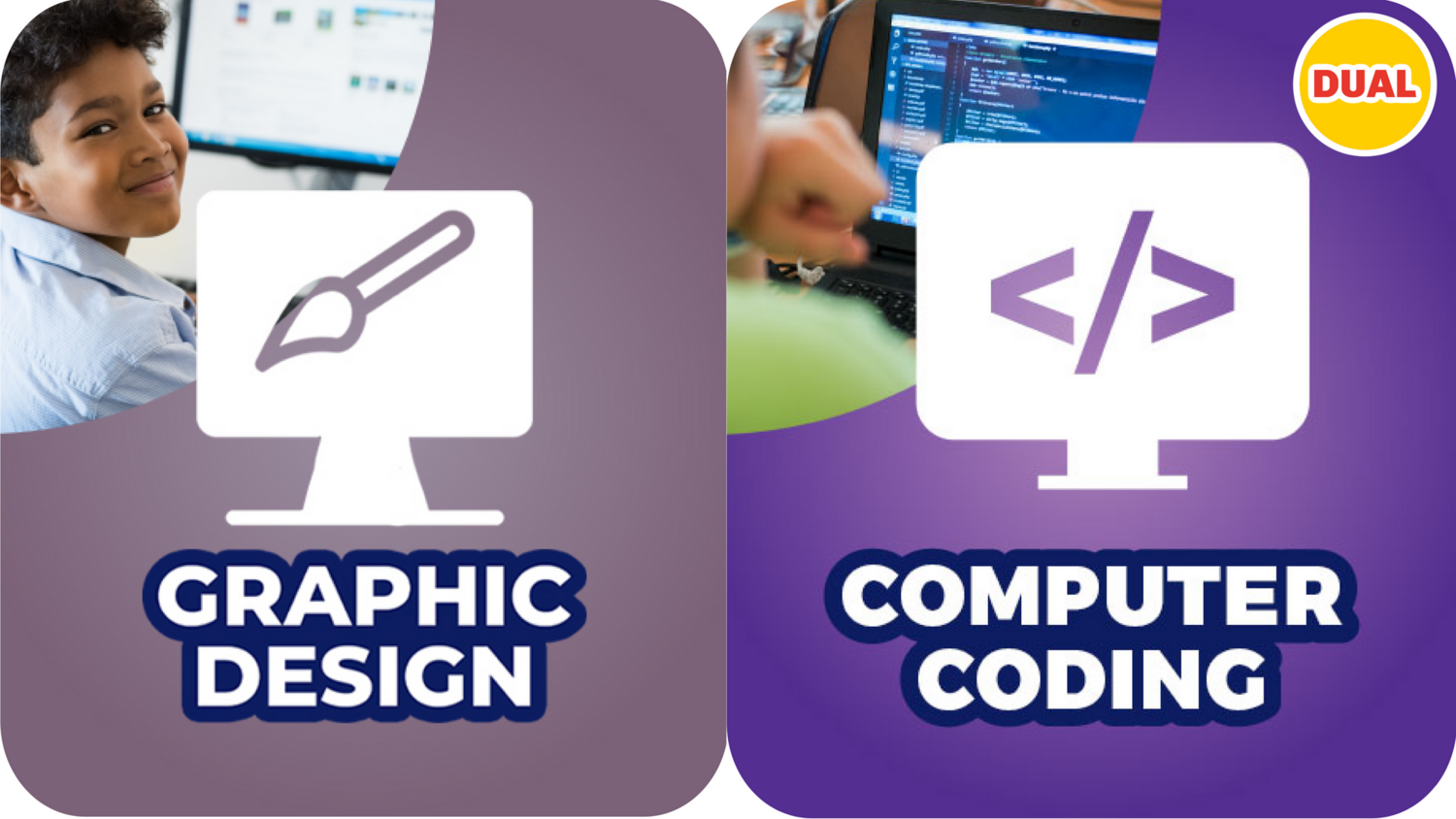 Graphic-Coding Dual Program: Spring 2024 Payment (3 Classes)