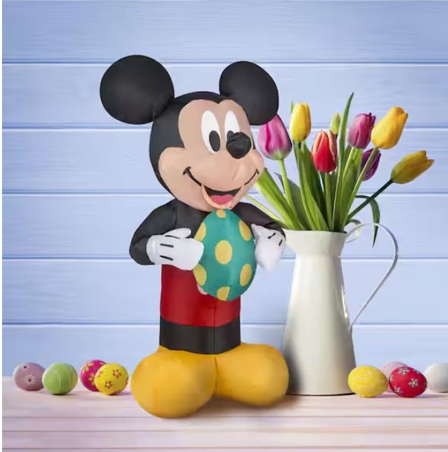 18 in. Tall Airdorable Airblown-Easter Mickey Mouse w/Egg-Disney