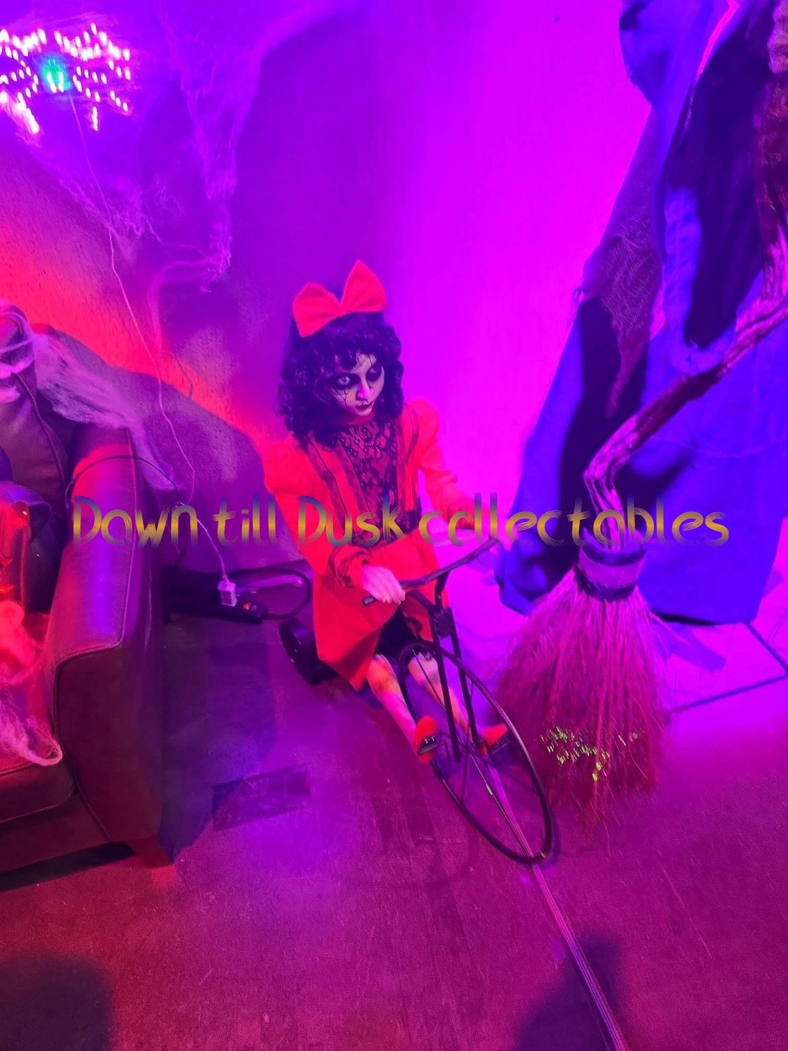 3FT ANIMATED LED GIRL ON TRICYCLE SPECIAL PRE ORDER PRICE FOR HALLOWEEN ...
