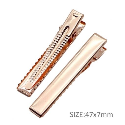 Metal Rose Gold Hairclip 47mm