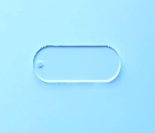 Clear Oval Acrylic