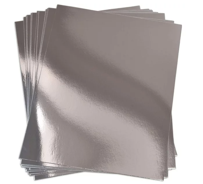 A4 Silver Mirror Cardstock