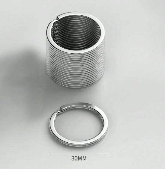 Luxe Silver Key Ring - 30mm - Pack of 5