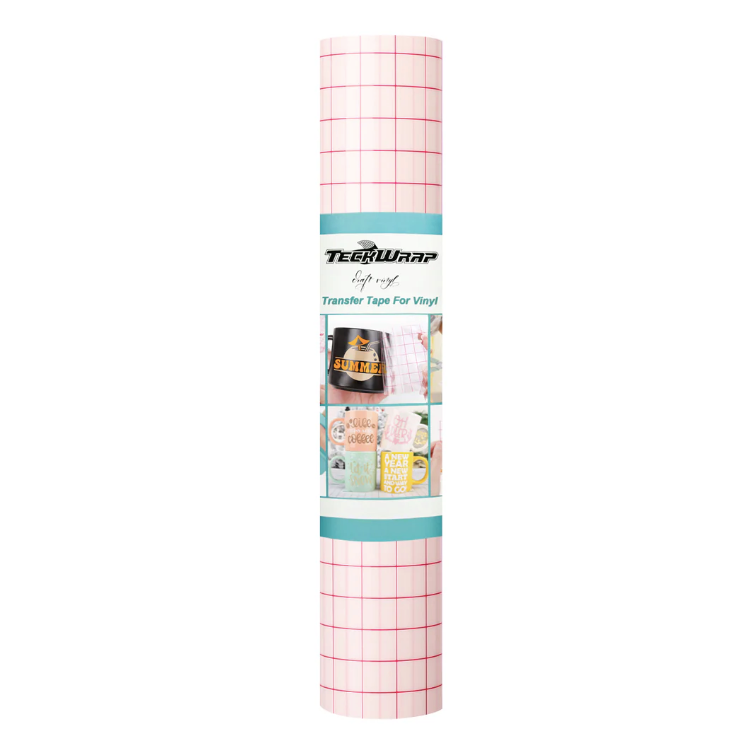 Medium Tack Transfer Tape - Red Grid