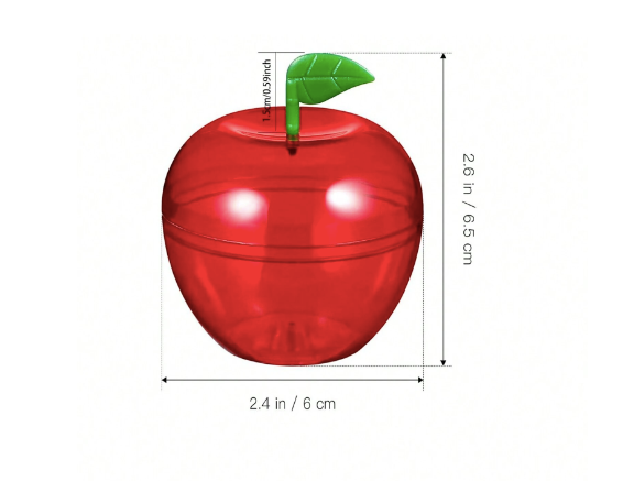 Apple Fillable Acrylic Holder