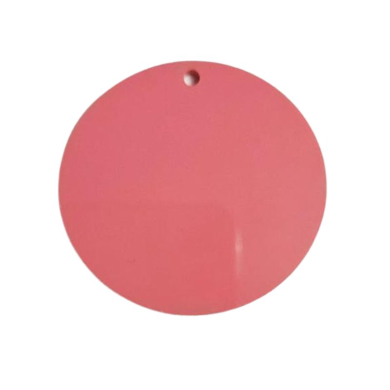 5cm Circle Pastel Acrylic Disc - Raspberry