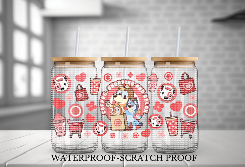 BLUEY TARGET COFFEE SHOPPING & RELAX (EXCLUSIVE)