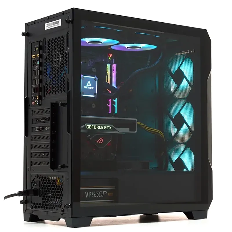 Antec DF600 Flux High Airflow ARGB TG Mid Tower ATX Case - Home - Leon ...