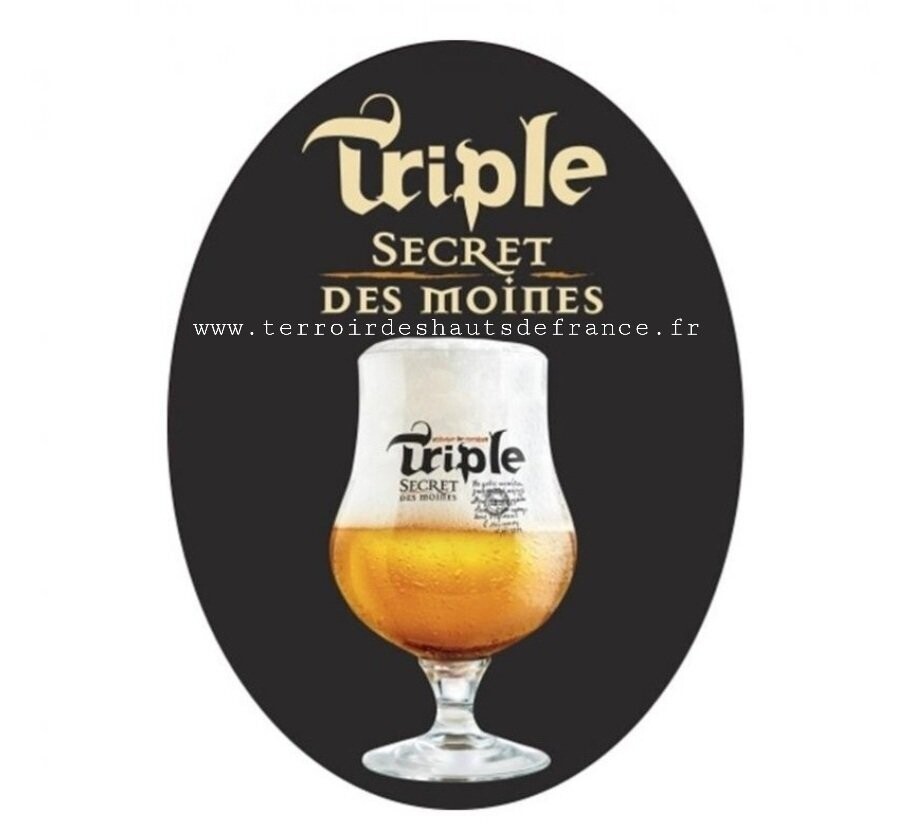PLAQUE ÉMAILLEE TRIPLE SECRET DES MOINES