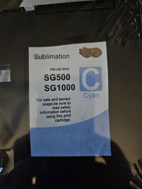 Sawgrass 500 / 1000 subljmation ink works with firmware 3.06