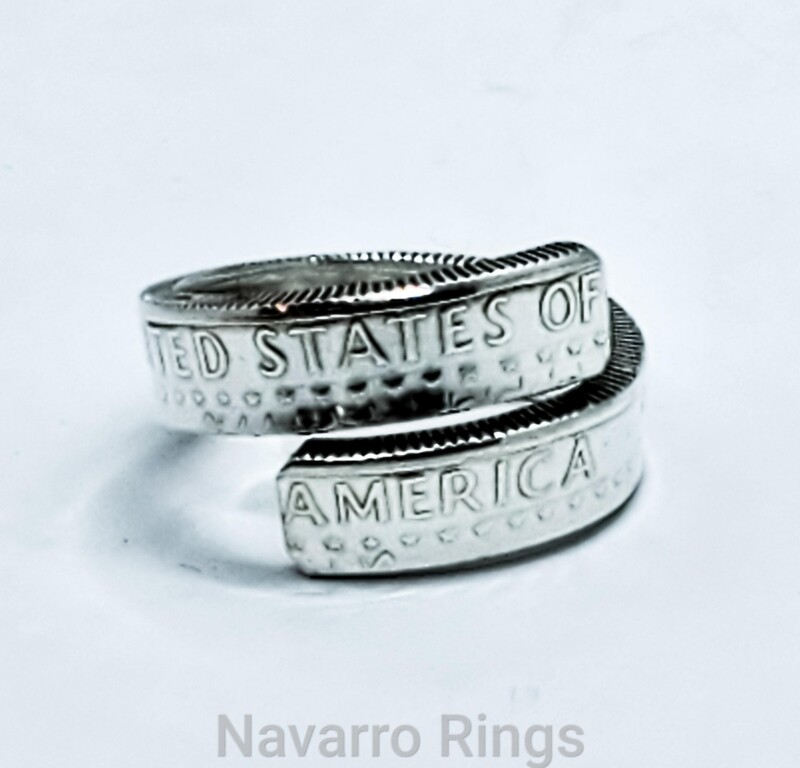 Silver Kennedy bypass ring