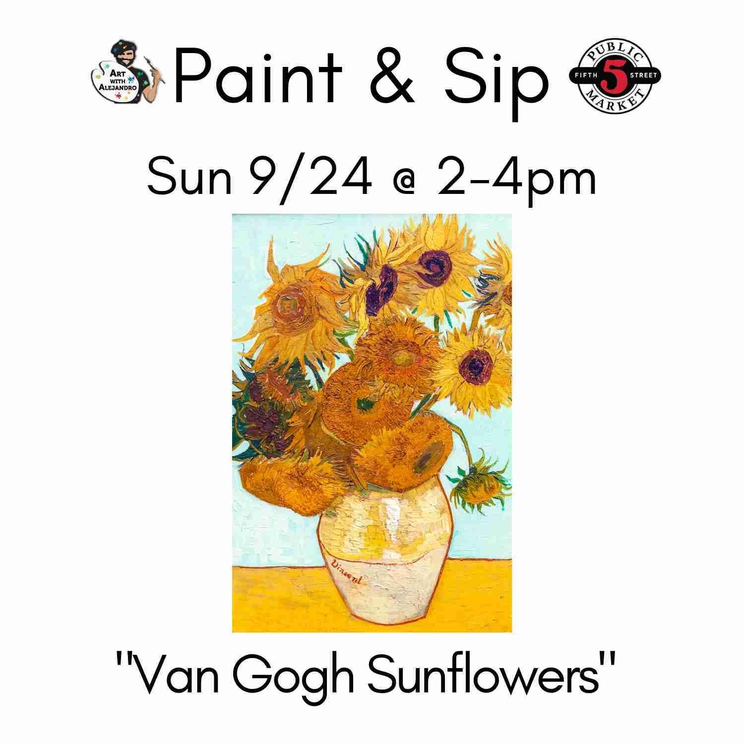 Picasso Sunflower Painting