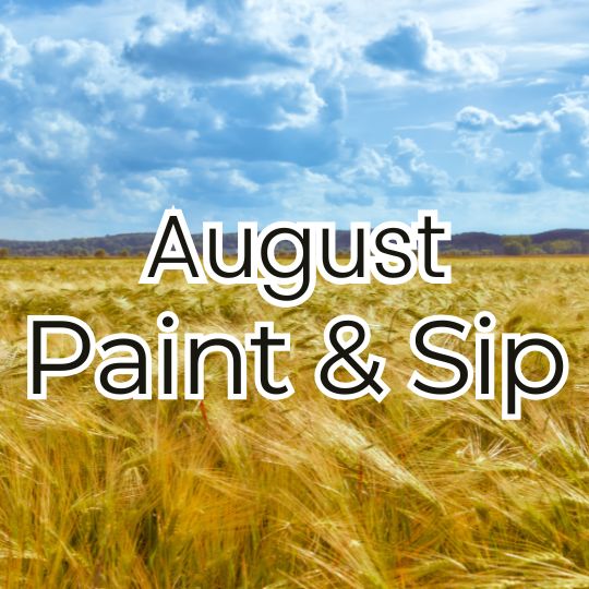 August Paint & Sip | 5th St Market Alley | Eugene OR Art Class