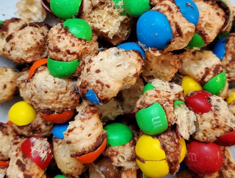 Freeze Dried Chocolate Caramel Coffee Crunchies