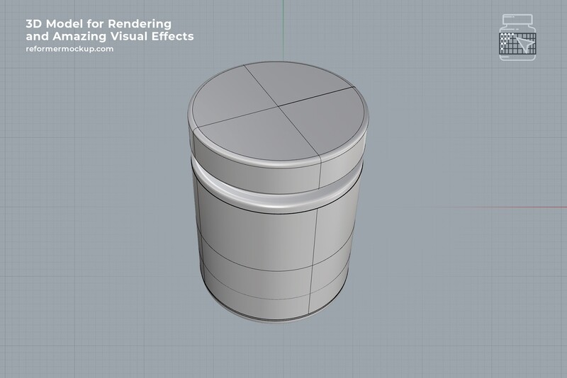 Glass Jar 3d Model