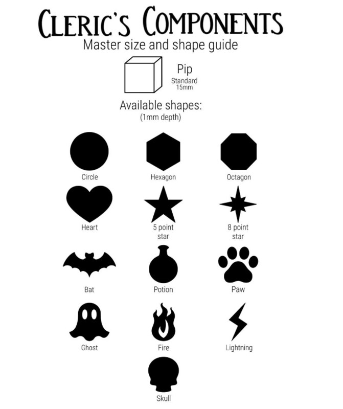 15mm Pips Various Pip Designs - Fully Polished