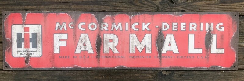 Retro INTERNATIONAL FARMALL sign