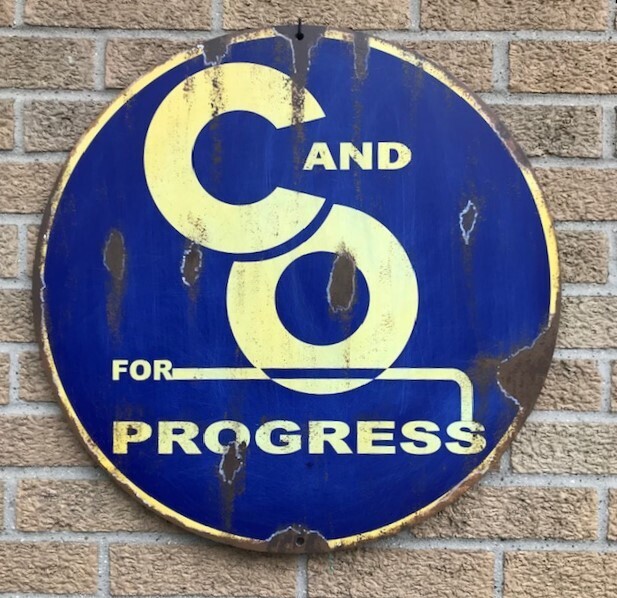 C and O railroad sign