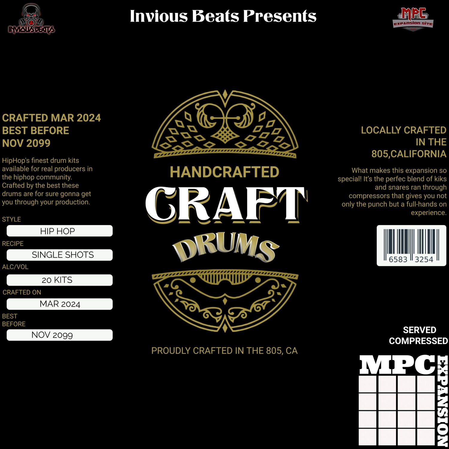 Mpc Expansion 'Craft Drums' by Invious Mpc Expansion 'Craft Drums' by Invious