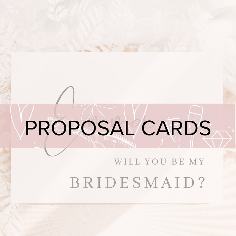 Bridal Proposal Cards
