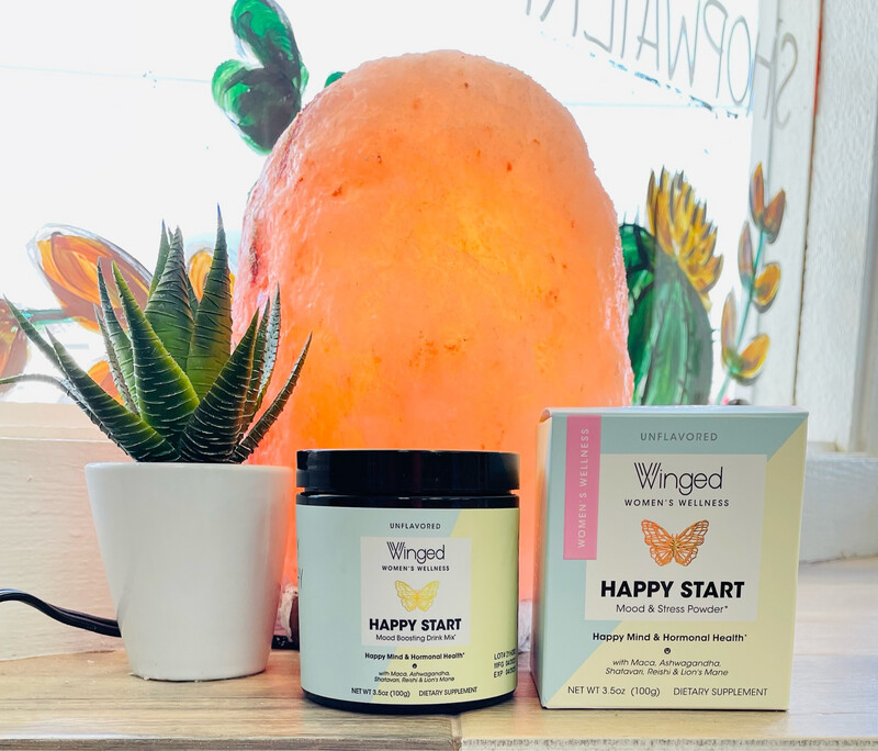 Winged Womens Happy Start Mood & Stress Powder Unflavored