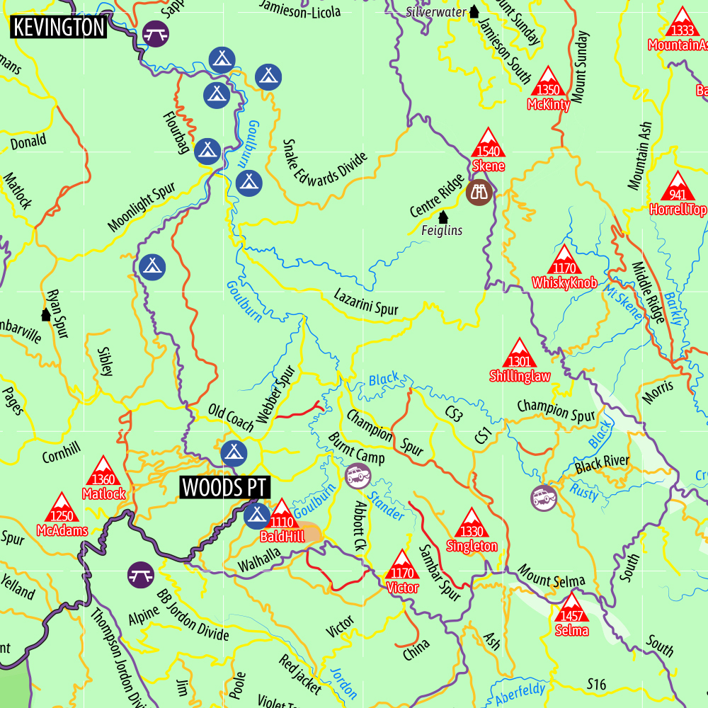 Go Roadtrip | Victorian High Country Wall Map | Scratch Maps
