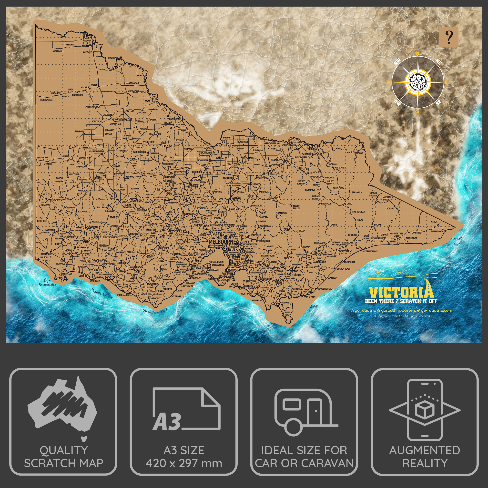 Go Roadtrip | A3 BUNDLE: Across the Bottom. Western Australia, South ...