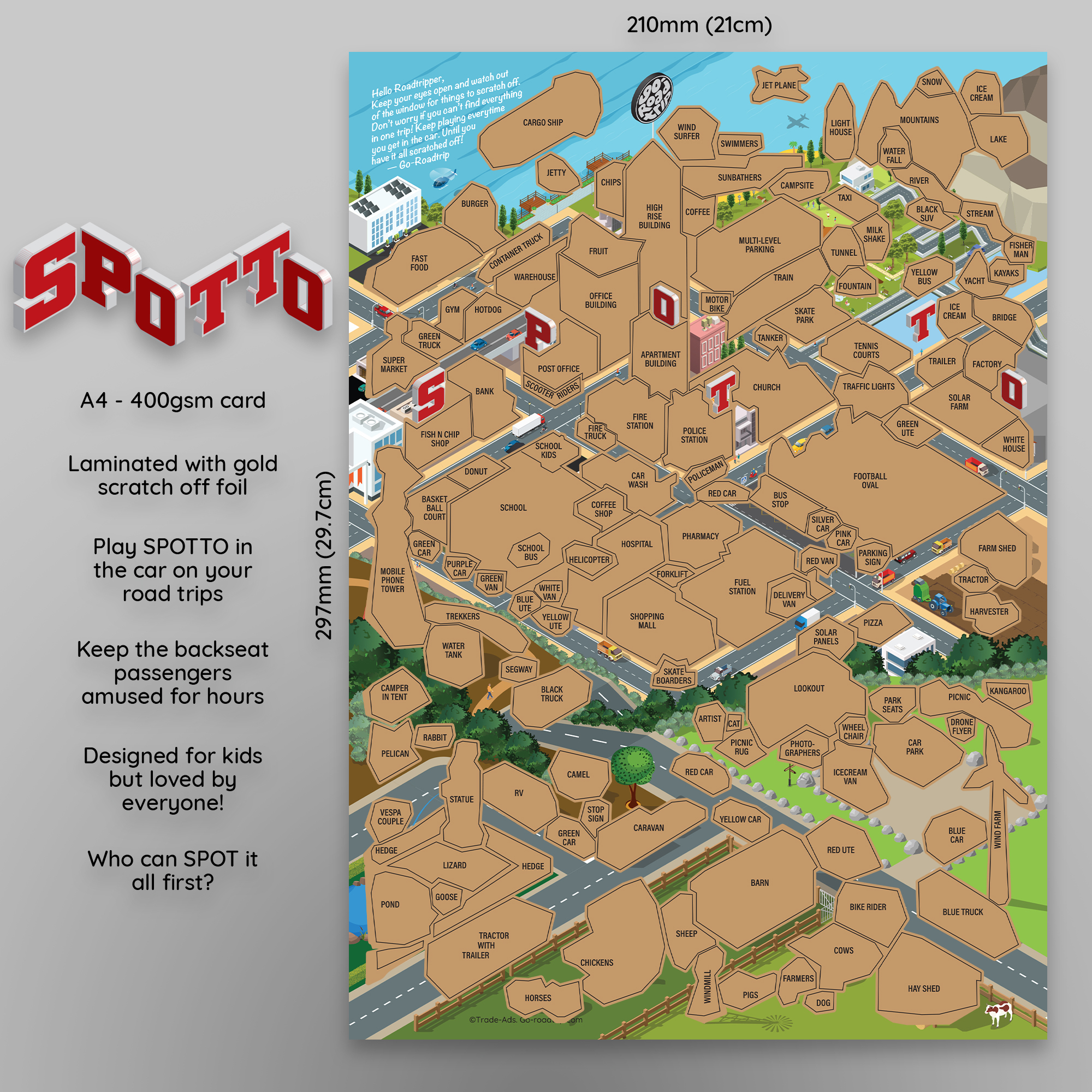 Go Roadtrip | SPOTTO 3 pack | Scratch Maps