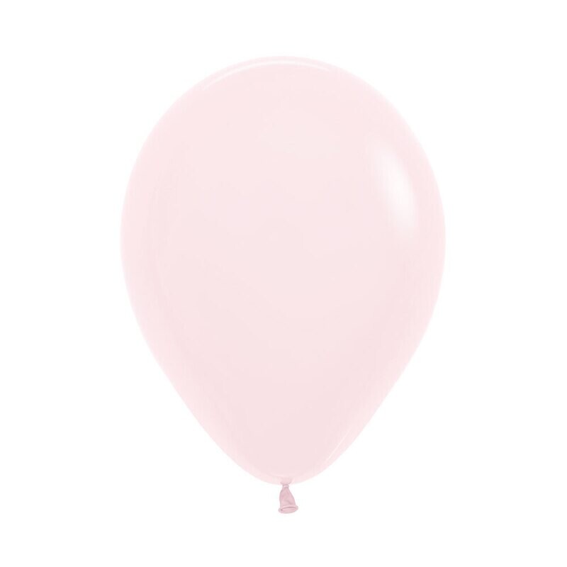 12" Sempertex Pastel Matte Pink (50 Per Bag)