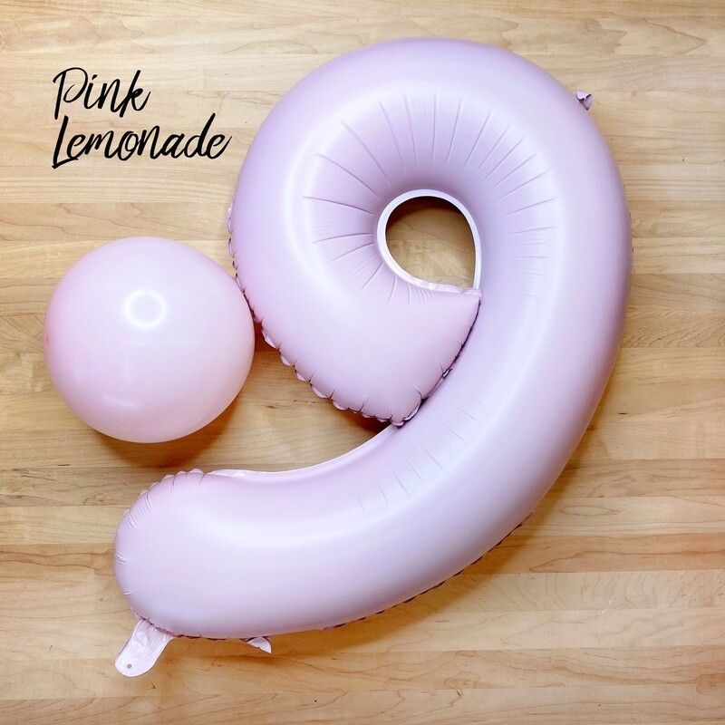 Ellie's 32" Pink Lemonade Mylar Number (Each)