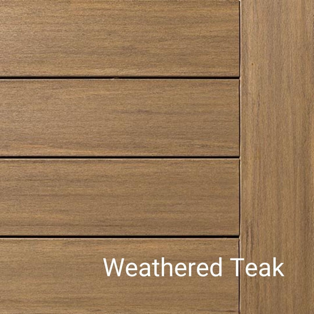SAMPLE TIMBERTECH 1 in. x 4 in. Vintage Deck - Weathered Teak