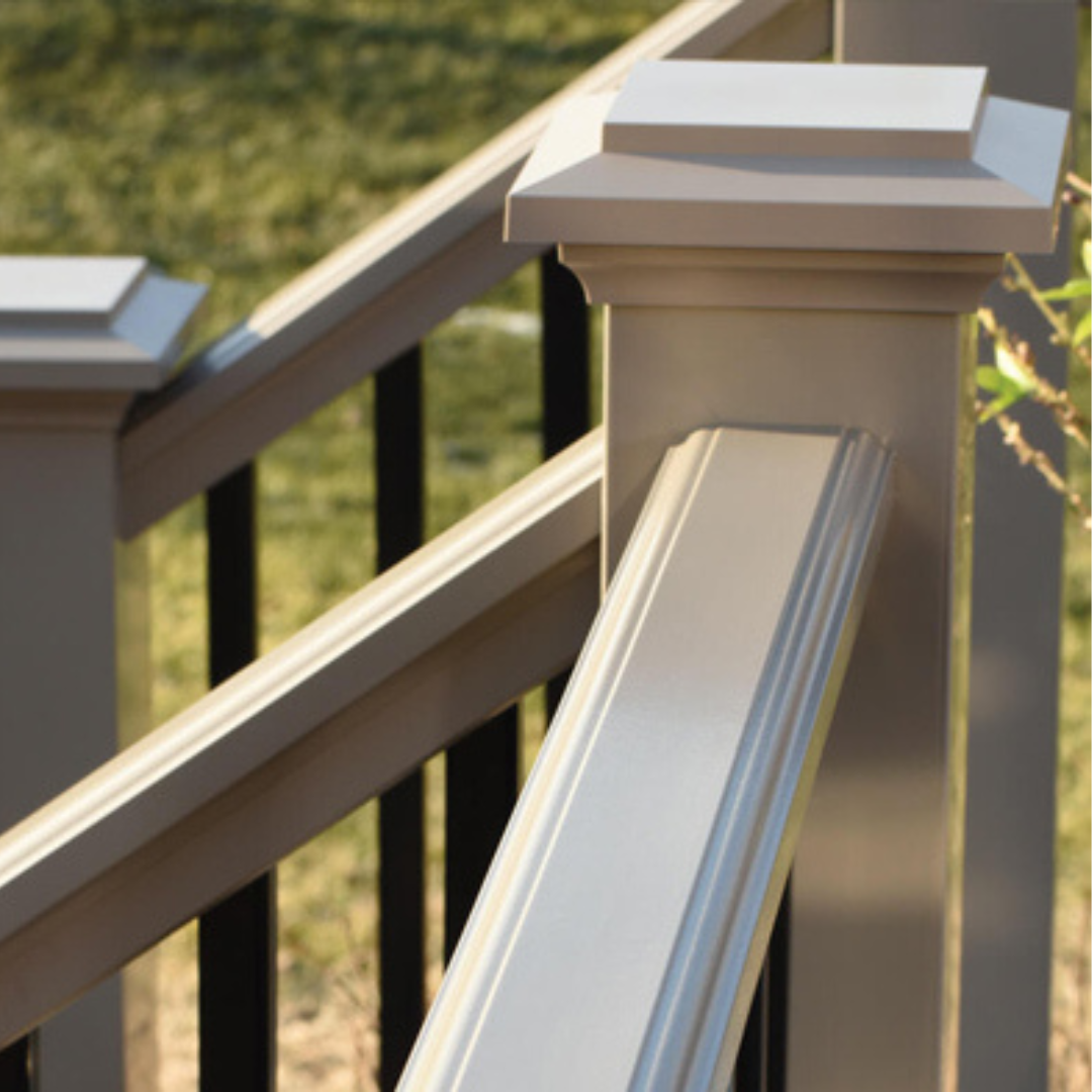 TIMBERTECH 5.5 in. x 5.5 in. x 12 ft. Post Sleeve - Brownstone